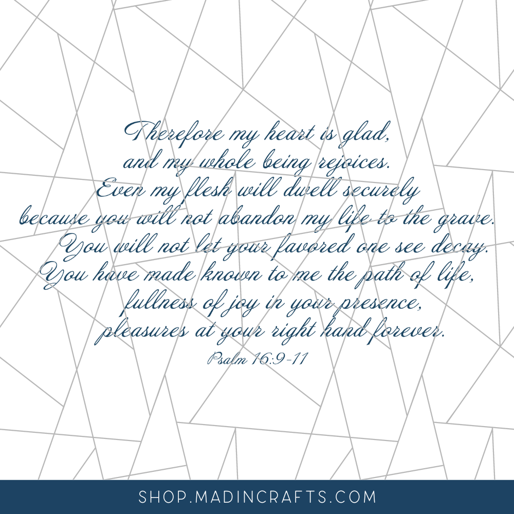 Psalm 16 Bulletin Board SVG – Mad in Crafts