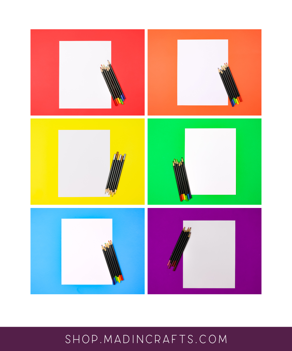 6 Coloring Page Mockups with Colored Pencils – Mad in Crafts