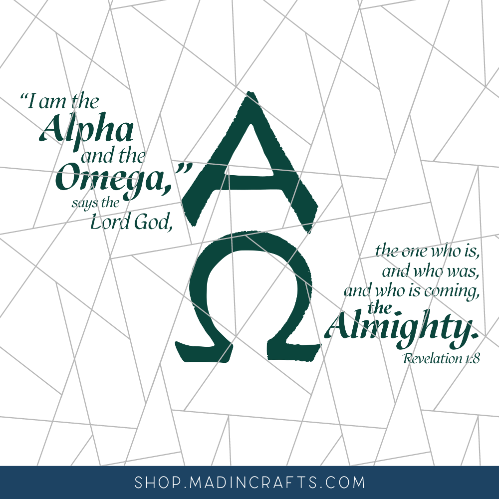 Alpha and Omega Bulletin Board SVG – Mad in Crafts