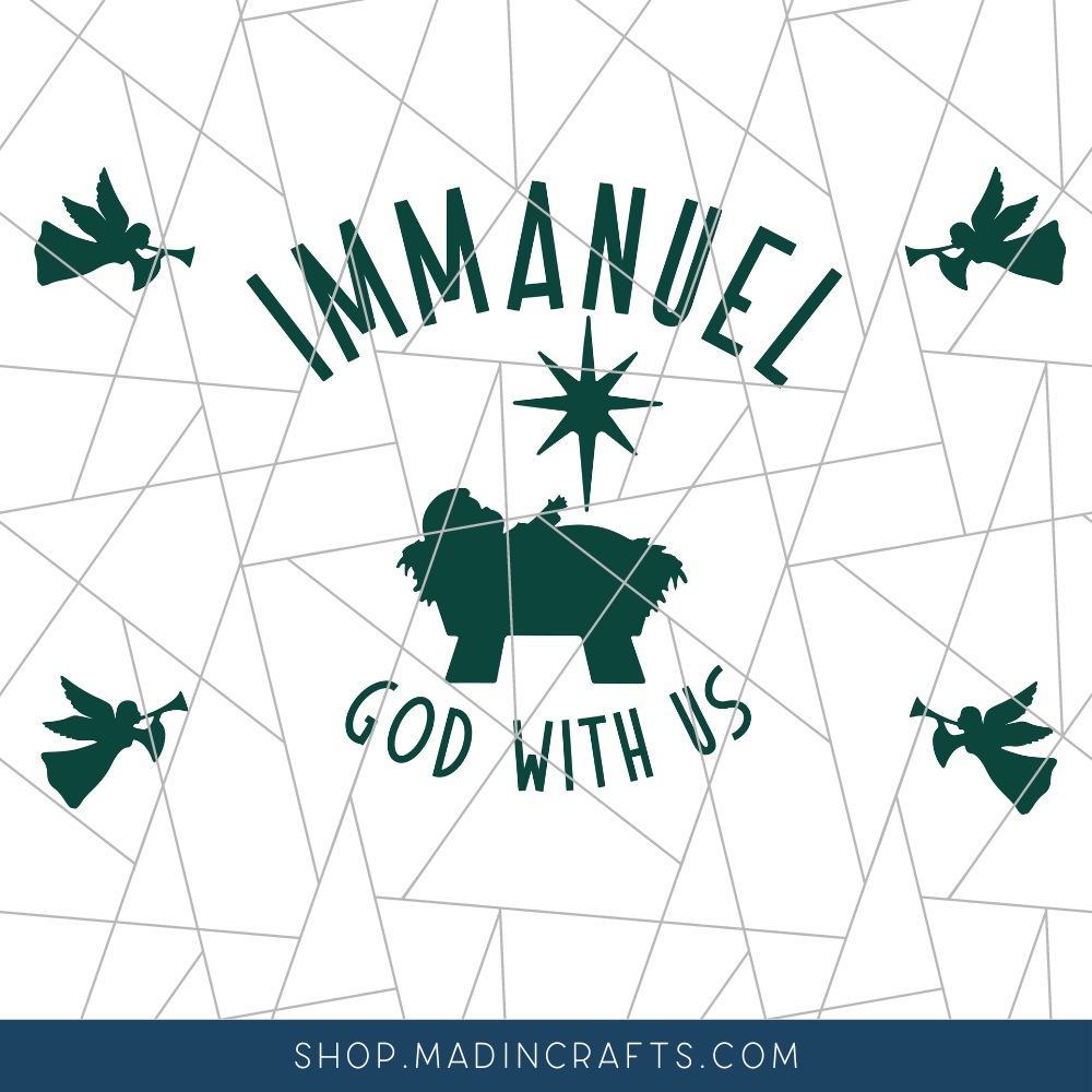 Immanuel Bulletin Board SVG – Mad in Crafts