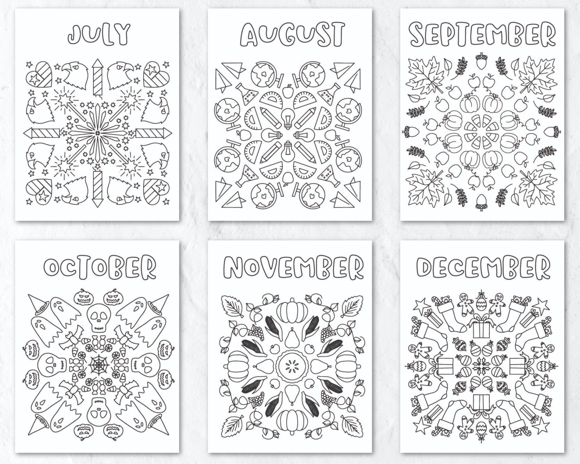 august printable coloring pages