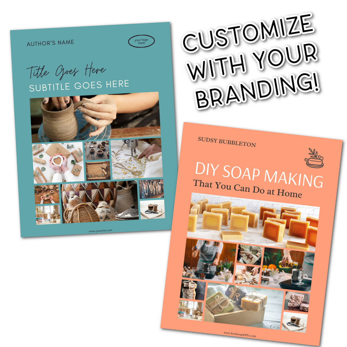 Modern DIY & Craft eBook Customizable Canva Template – Mad in Crafts