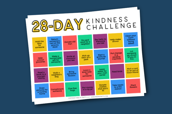 6 Challenge Calendars for Kids Printable Bundle – Mad in Crafts